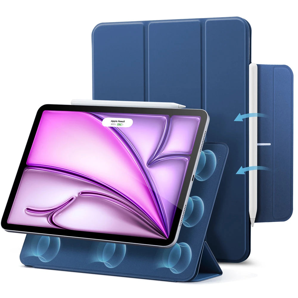 Navy Blue Magnetic iPad Air 13" (M4) 2026 Stands Case | ESR Rebound